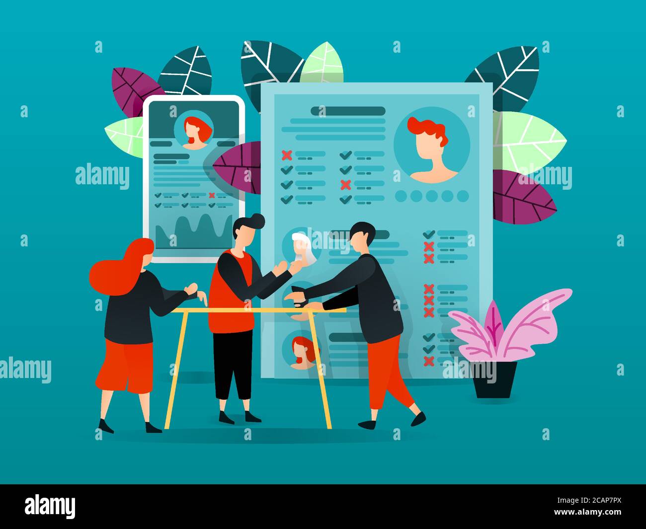 flat cartoon character. vector illustration for technology, business ...