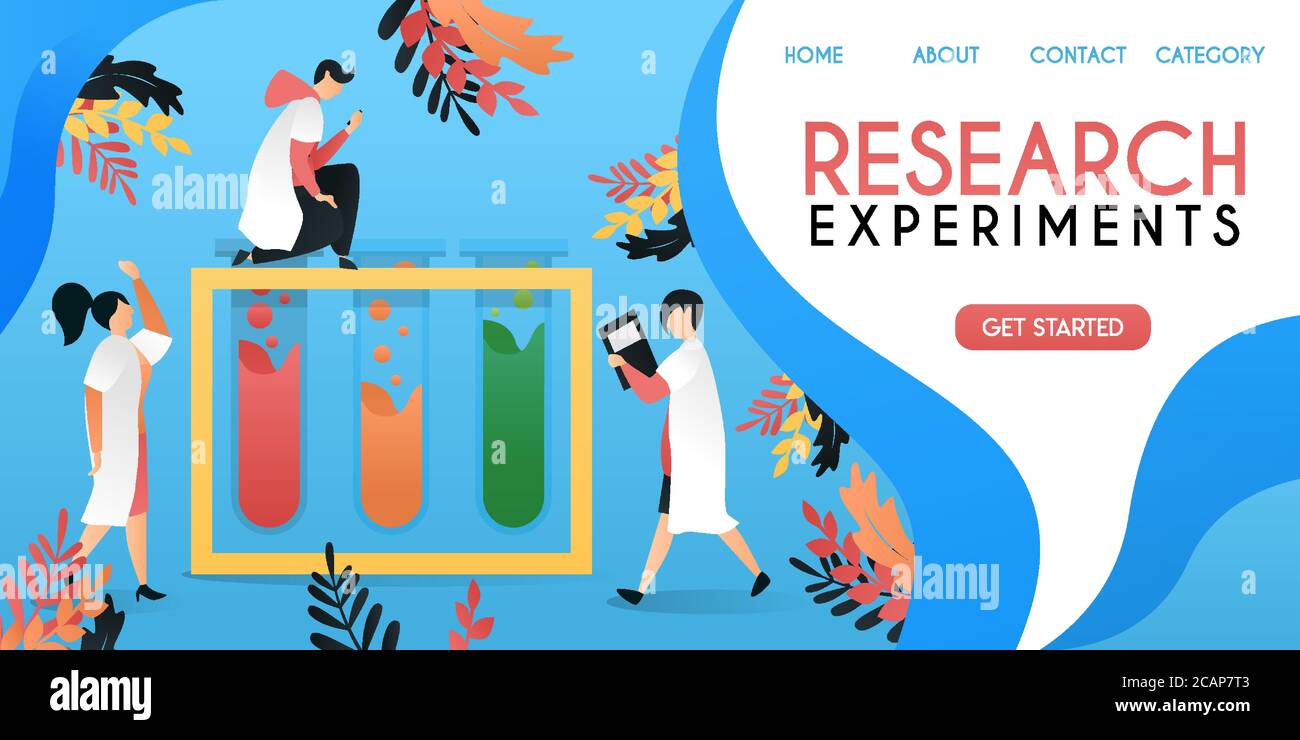 research and experiment laboratory. the scientist is examining the ...
