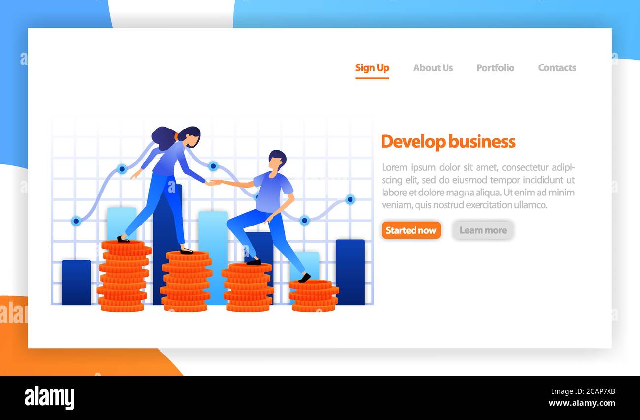 business solution innovative ideas, investment. Financial strategy ...