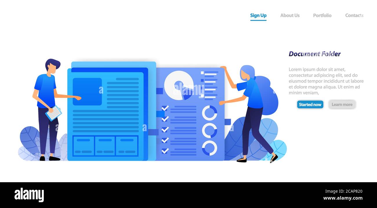 organize and tidy up paper documents of company's financial data chart ...
