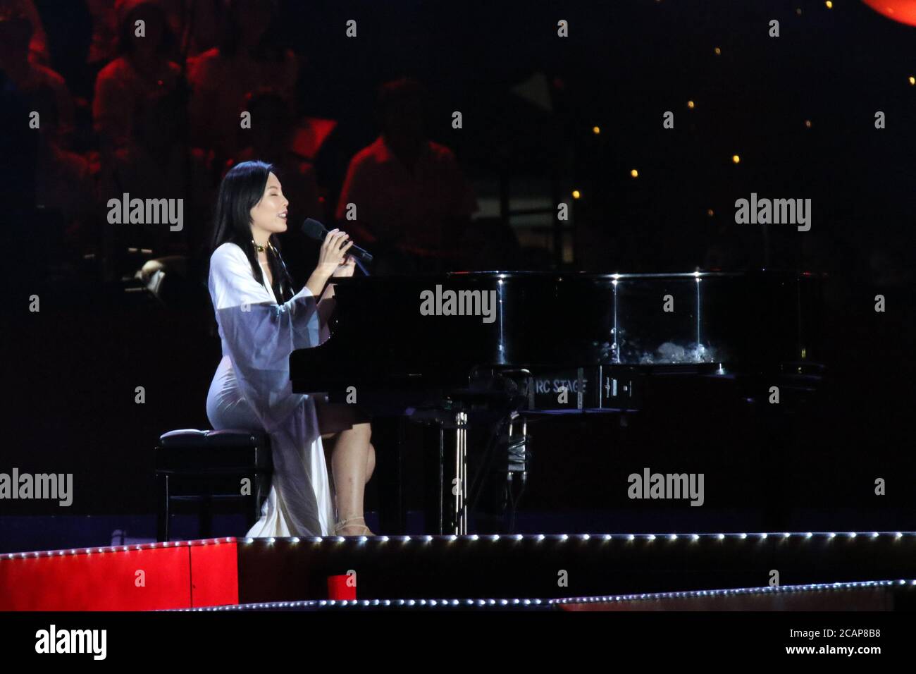 Dami Im performs during the Carols in the Domain rehearsal Stock Photo - Alamy