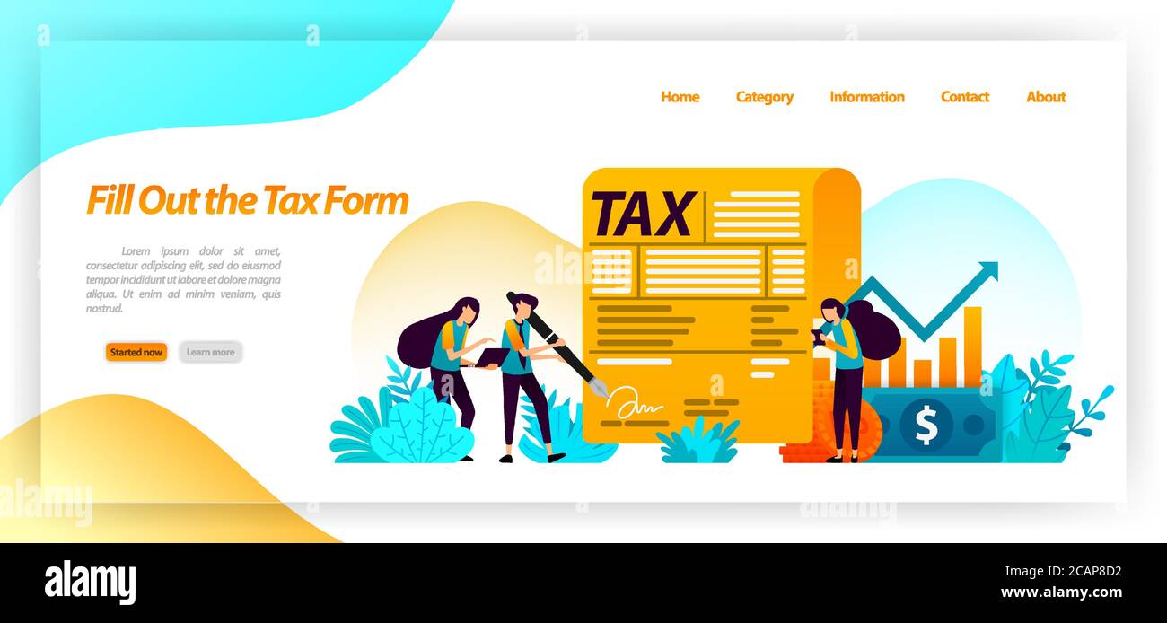 Tax Form Cartoon High Resolution Stock Photography and Images - Alamy