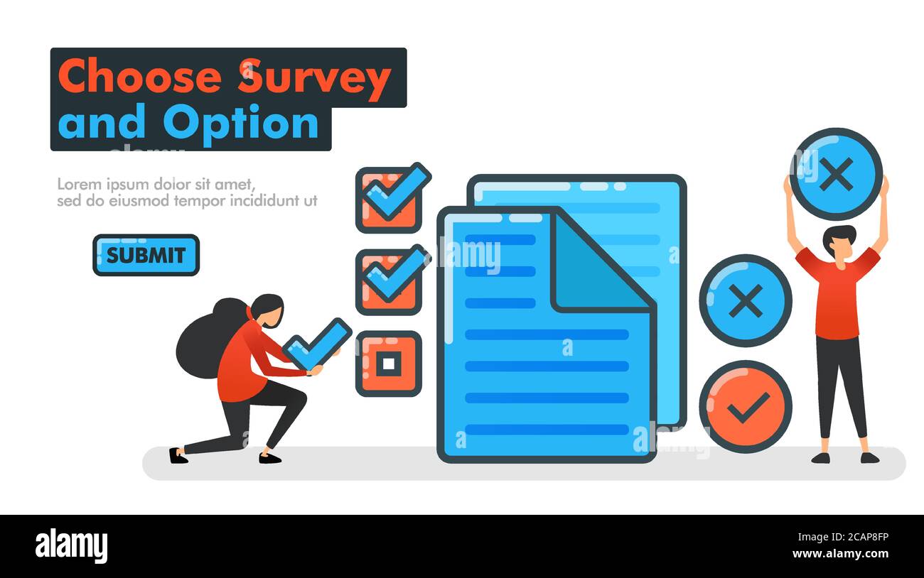 Survey box for paper surveys Stock Vector Images - Alamy