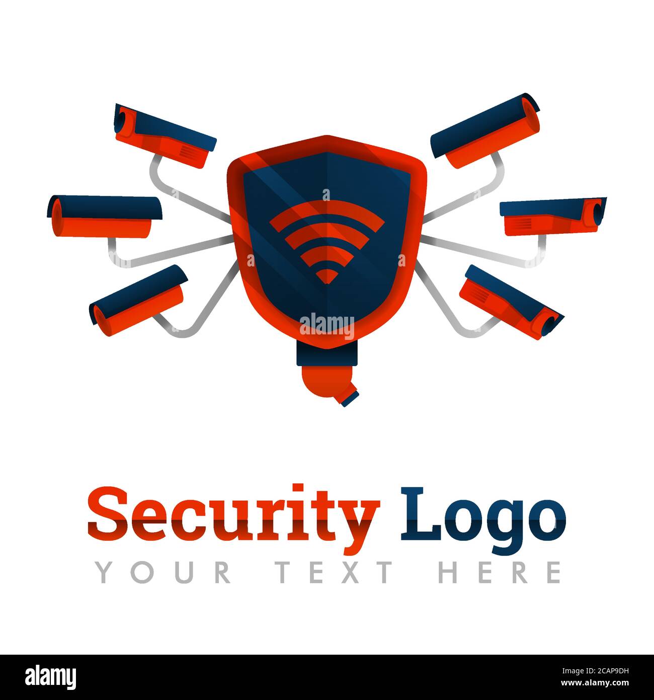 Security logo template for city security, security, prevention, theft ...