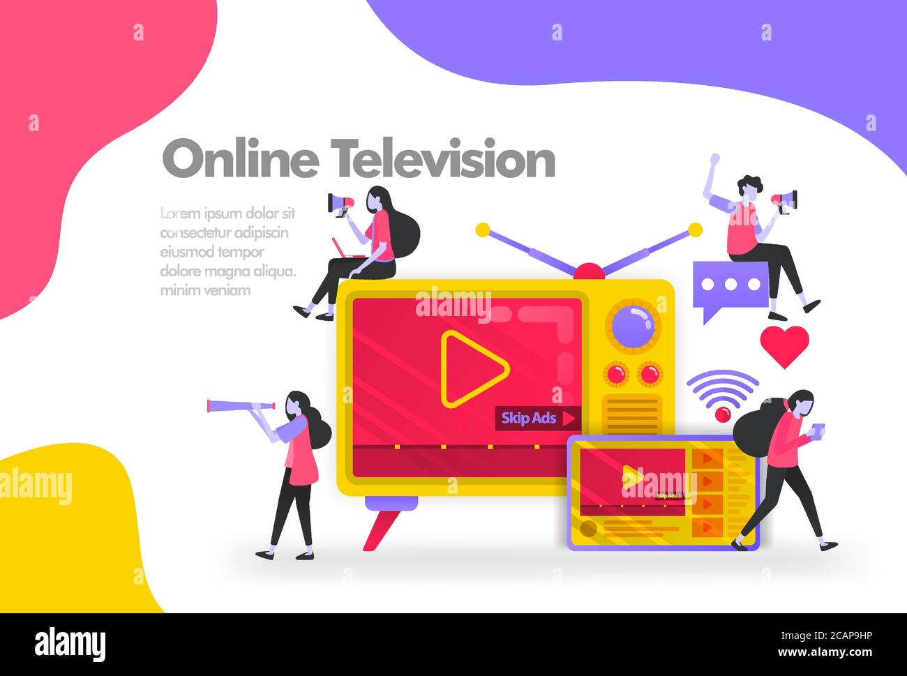 All 4 streaming app Stock Vector Images - Alamy