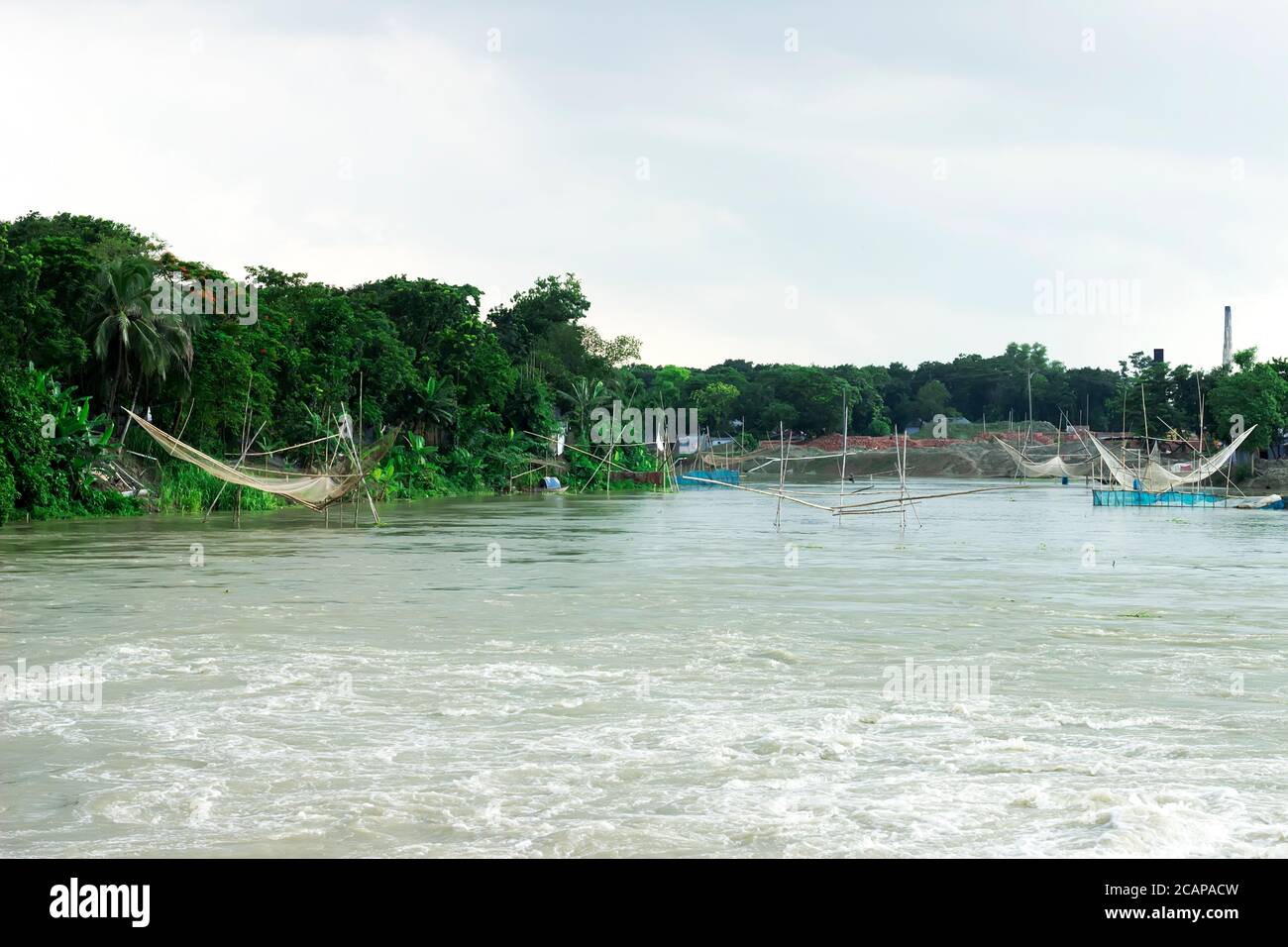 Beautiful natural scenery of river in Faridpur,Bangladesh Stock Photo ...