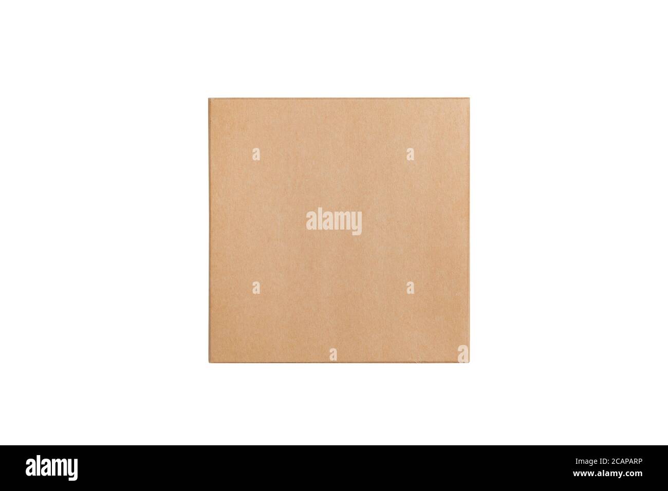 Square carton box for delivery. Isolate. Design space Stock Photo - Alamy