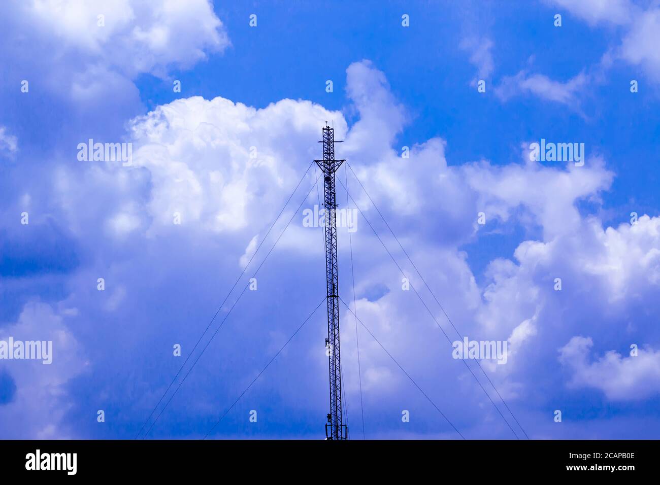 Blue sky with tower Stock Photo - Alamy