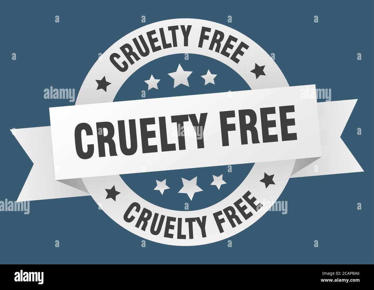 cruelty free round ribbon isolated label. cruelty free sign Stock ...