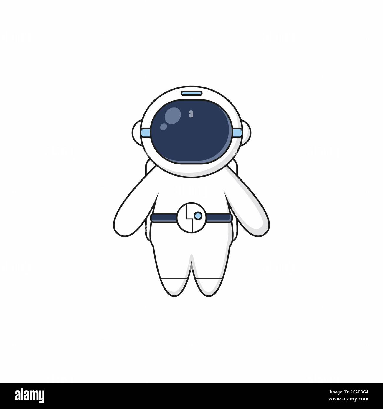 Drawing astronaut suit helmet space Cut Out Stock Images & Pictures - Alamy