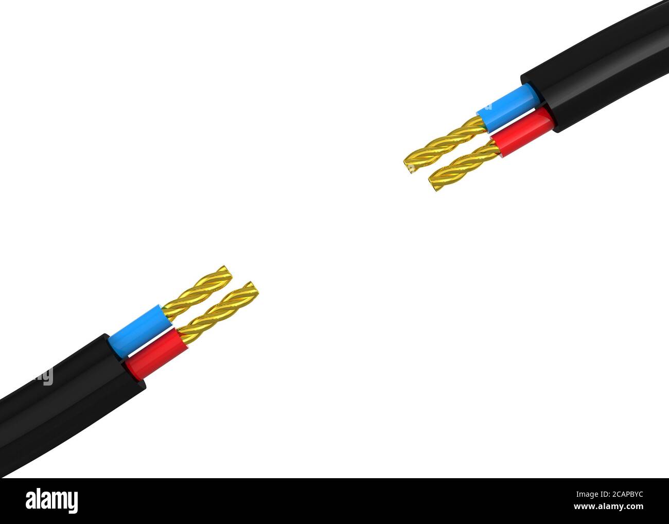 Electricity power and Cable - 3D Stock Photo - Alamy