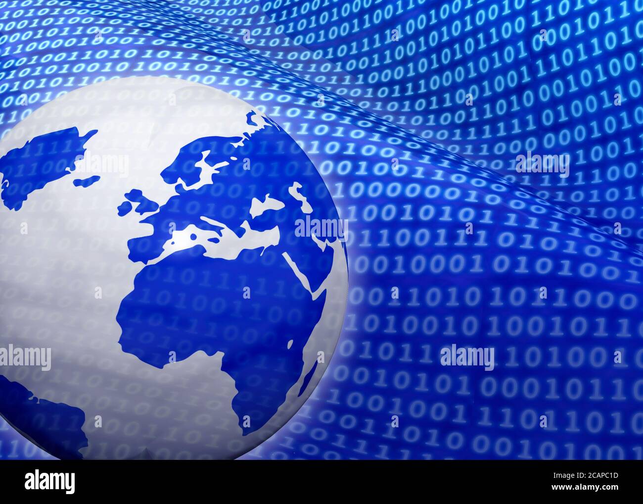 The Digital World - 4d Concept Stock Photo - Alamy