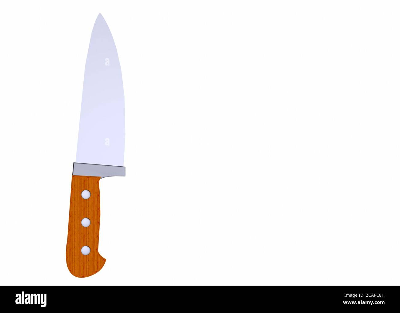 Knife on Table - 3D Stock Photo - Alamy