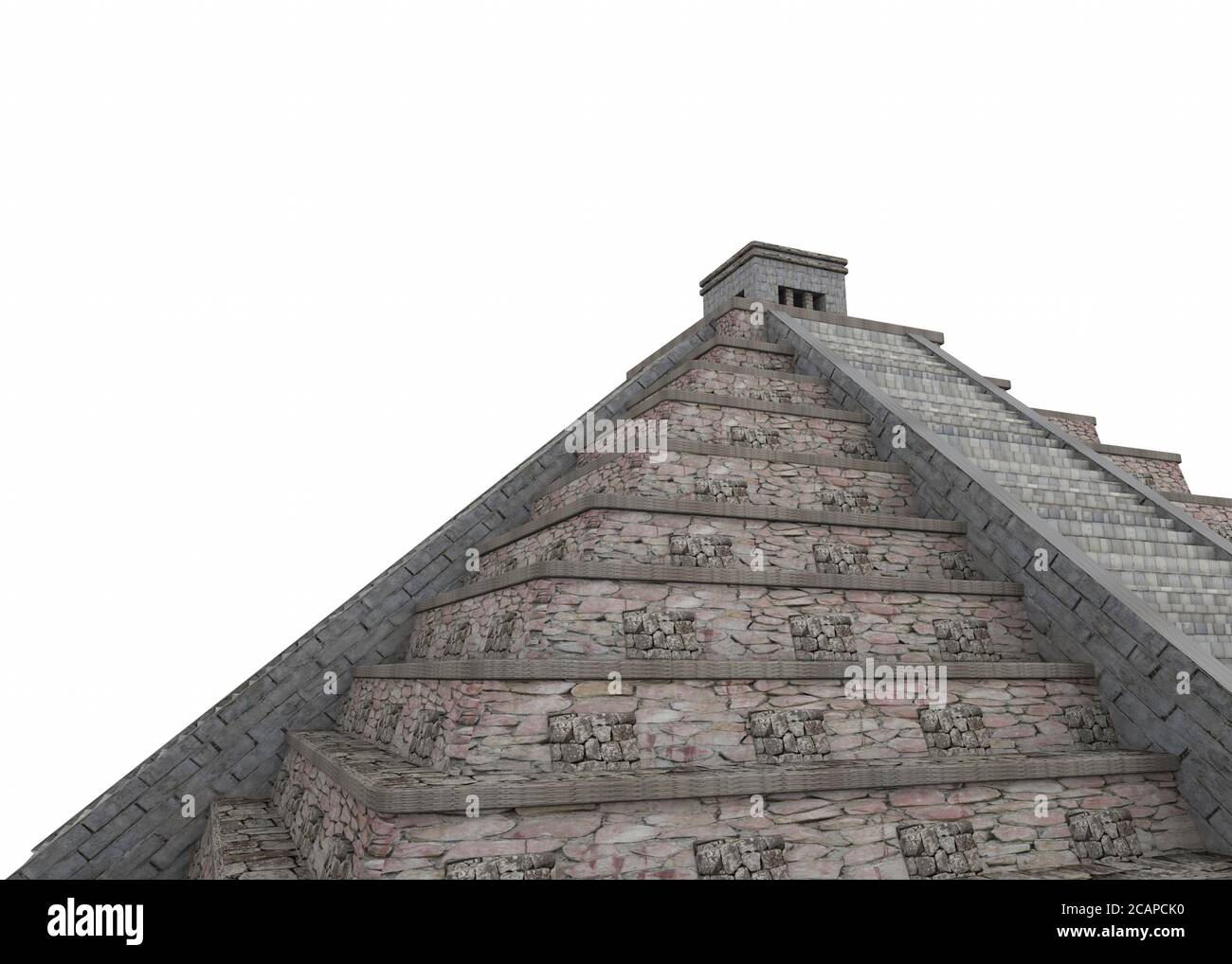 Maya Pyramid - 3D Stock Photo - Alamy