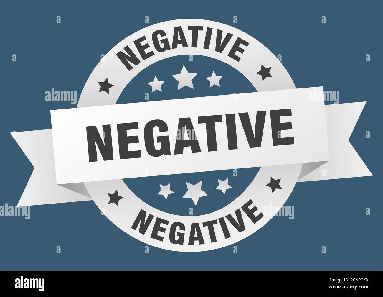 negative round ribbon isolated label. negative sign Stock Vector Image ...