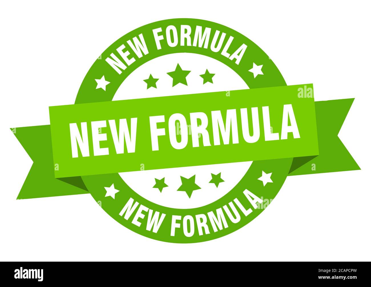 new formula round ribbon isolated label. new formula sign Stock Vector ...