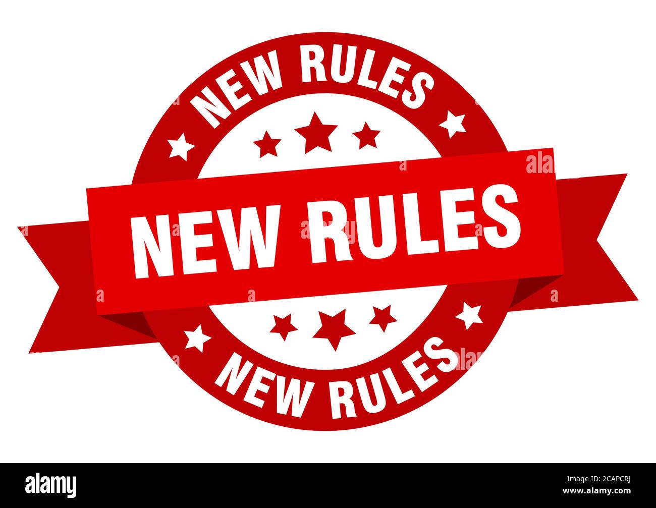 new rules round ribbon isolated label. new rules sign Stock Vector ...