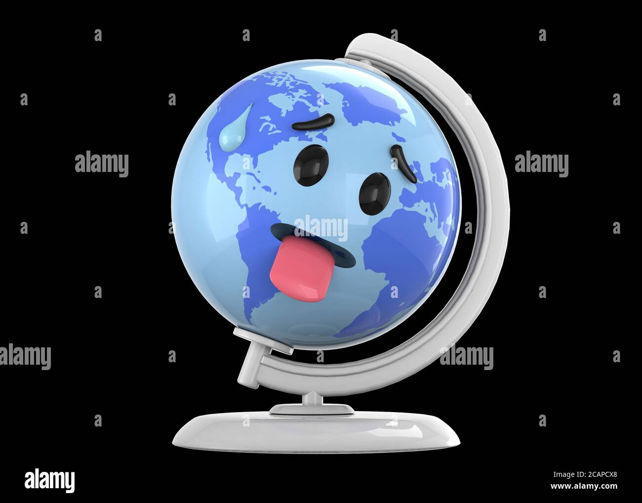Tired World - 3D Concept Stock Photo - Alamy