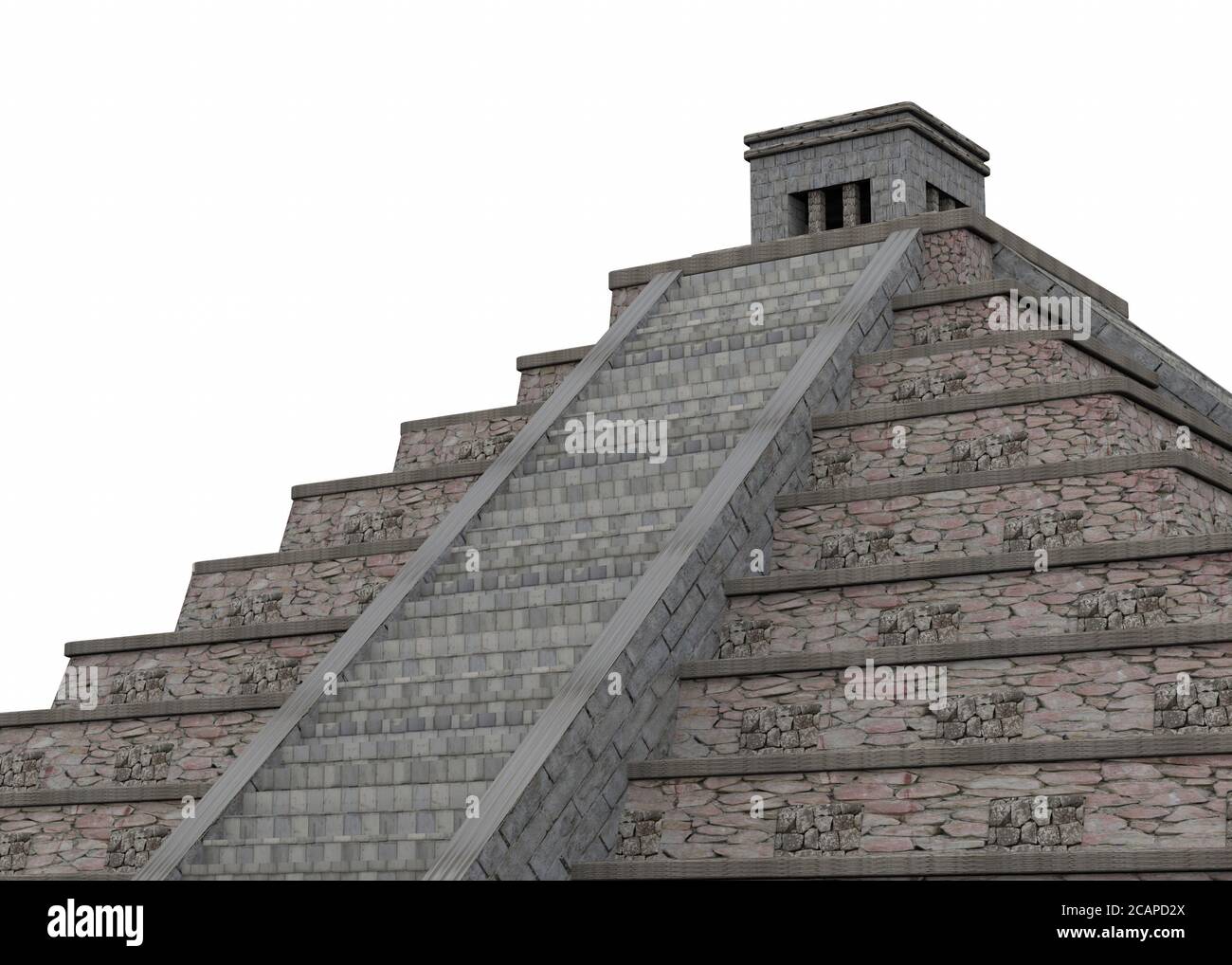 Maya Pyramid - 3D Stock Photo - Alamy