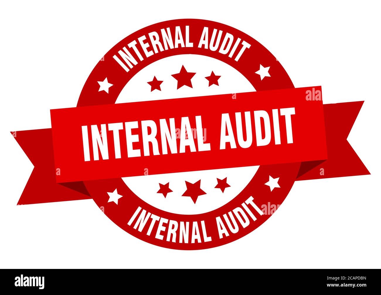 internal audit round ribbon isolated label. internal audit sign Stock ...