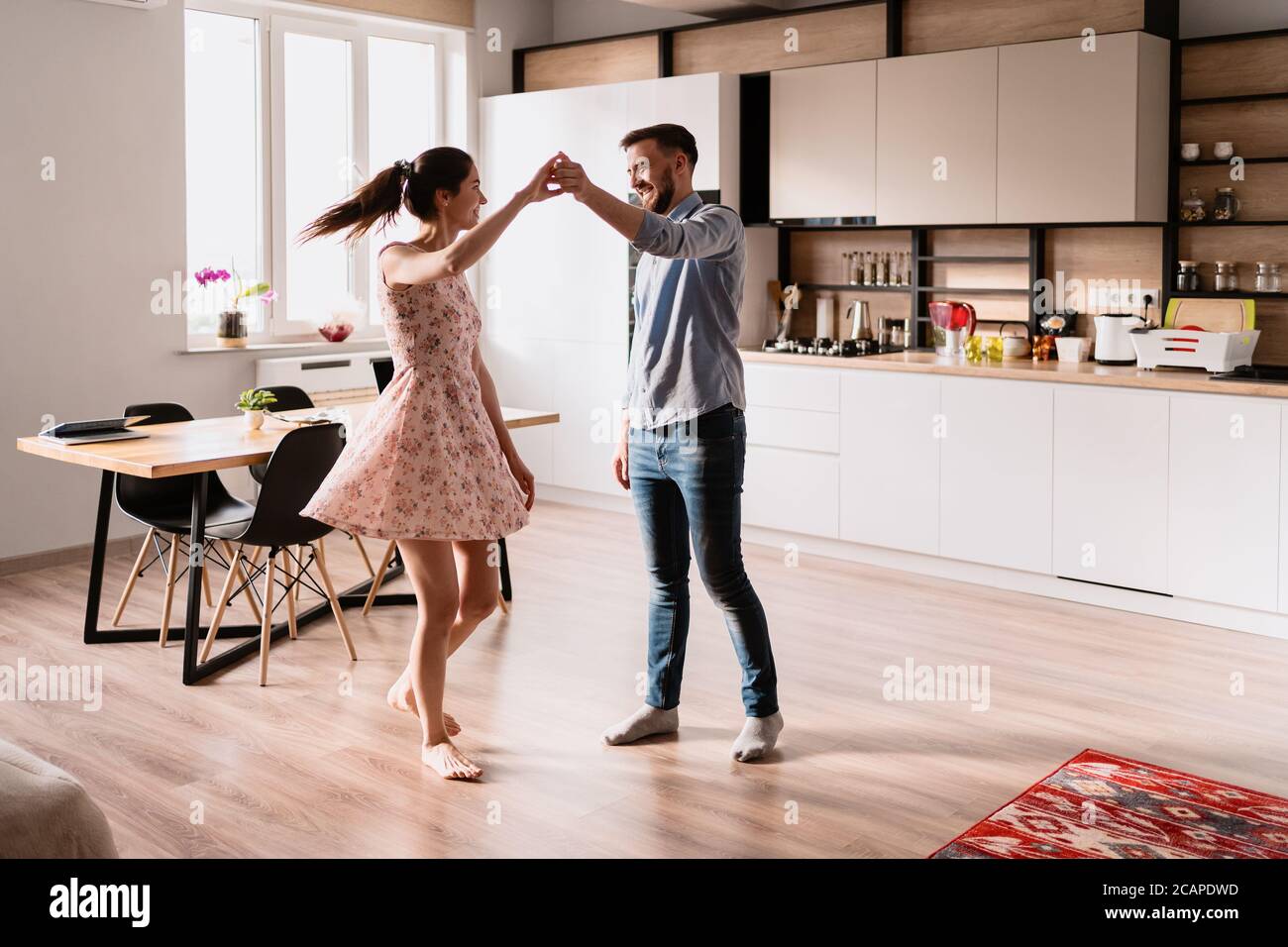 Young Couple Slow Dancing High Resolution Stock Photography and Images ...