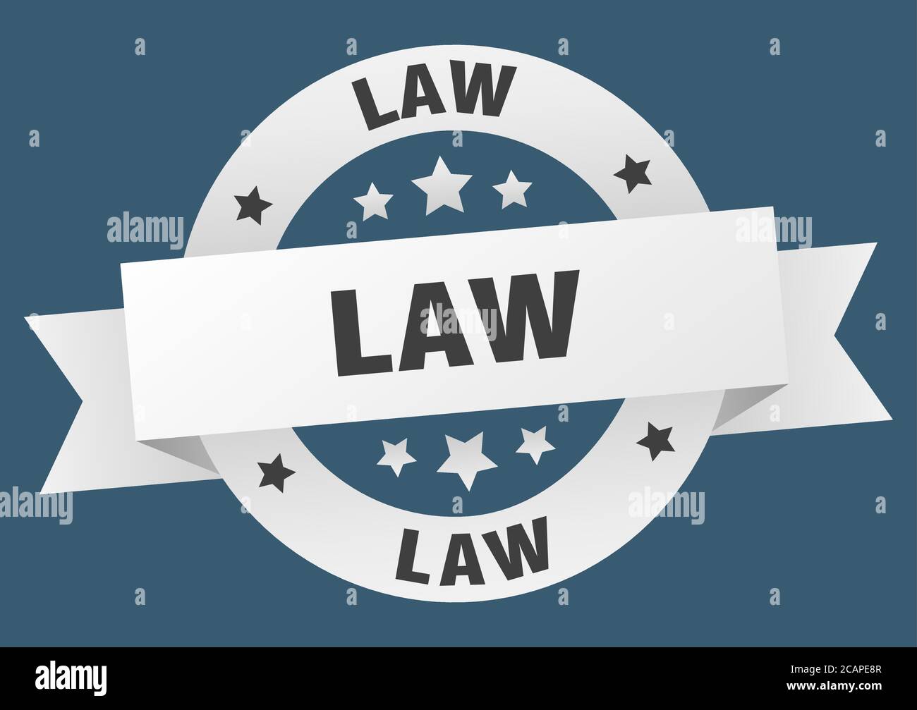 law round ribbon isolated label. law sign Stock Vector Image & Art - Alamy