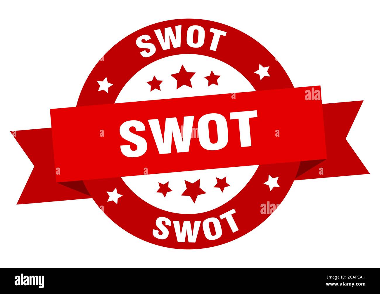 swot round ribbon isolated label. swot sign Stock Vector Image & Art ...