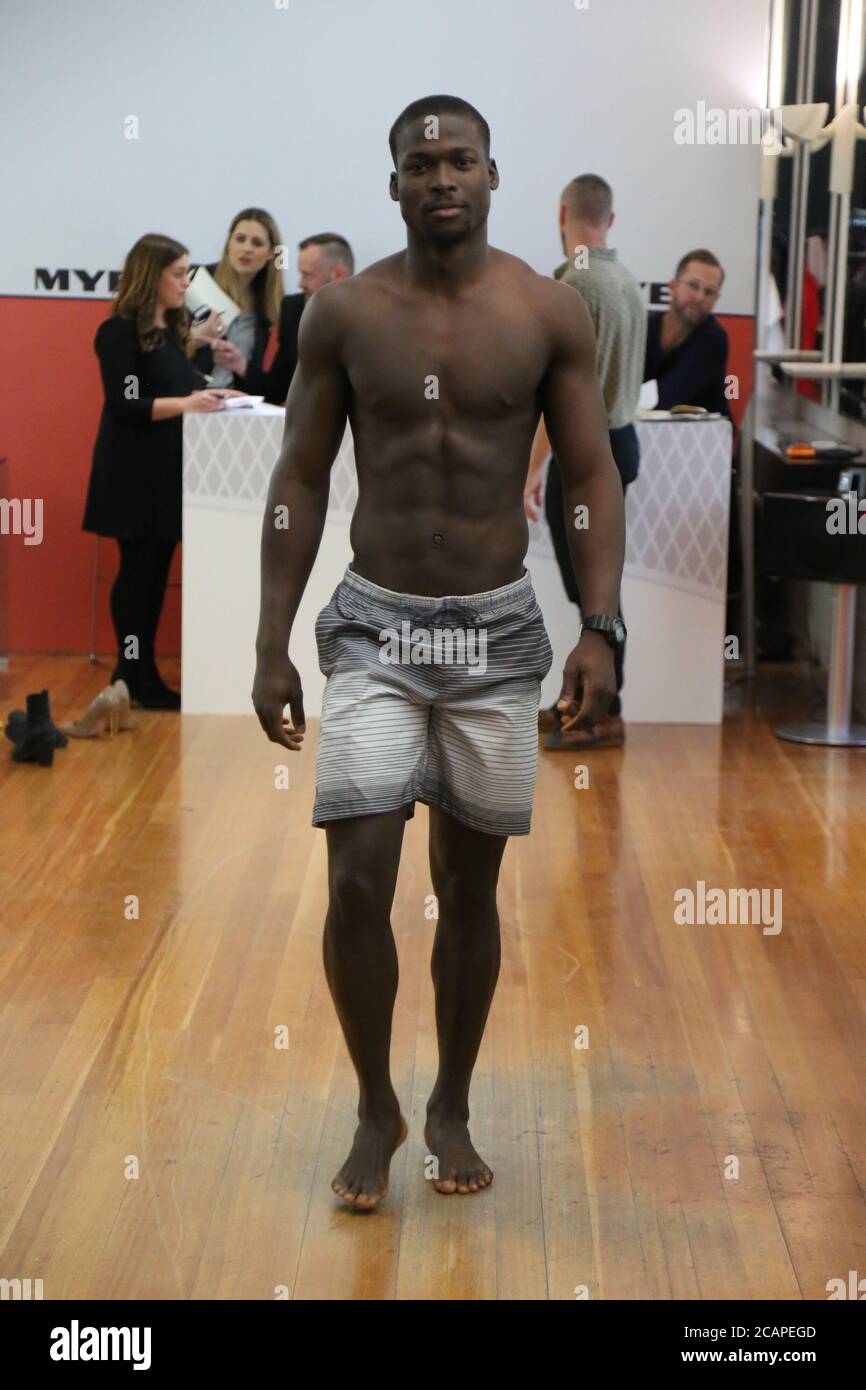 Myer Spring 16 Fashion Launch model casting at Myer Sydney City Stock ...