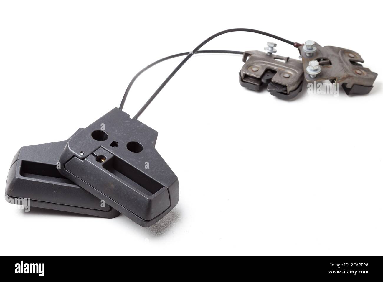 The removed spare part from the car on a white isolated background ...