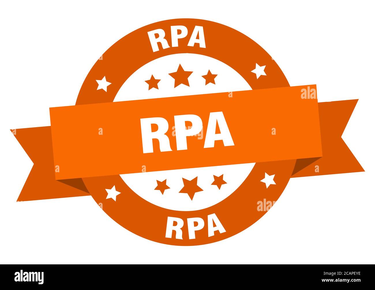 rpa round ribbon isolated label. rpa sign Stock Vector Image & Art - Alamy