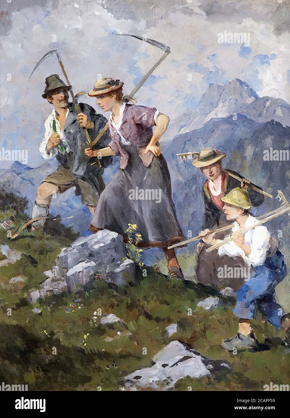 Freund Fritz - Auf Der Sommer-Alm - German School - 19th Century Stock ...