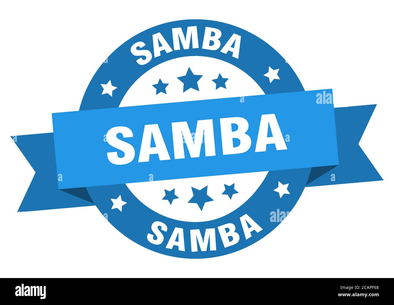 samba round ribbon isolated label. samba sign Stock Vector Image & Art ...