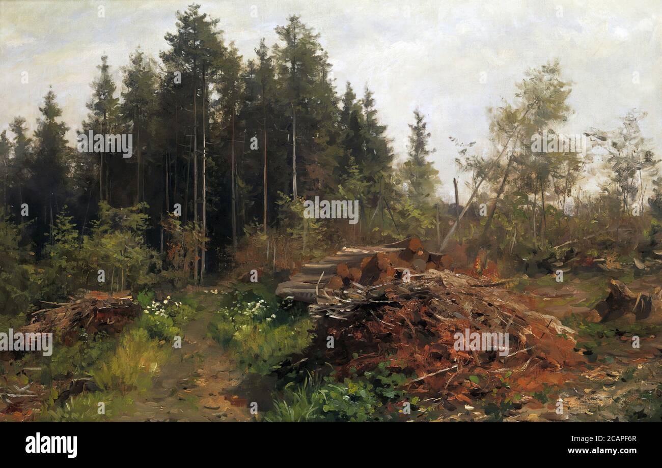 Freund Fritz - Waldlandschaft - German School - 19th and Early 20th ...