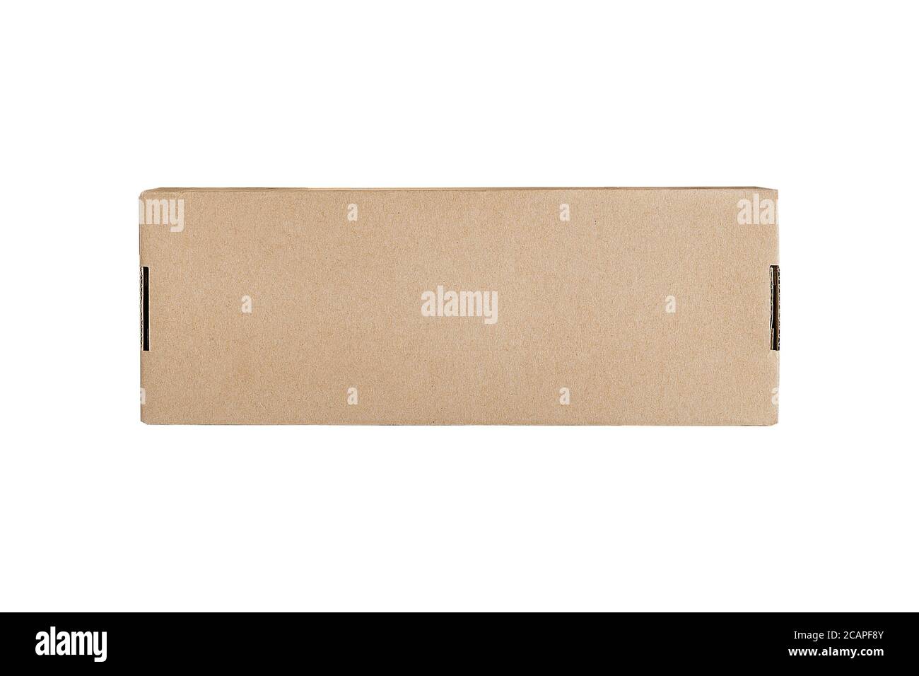 Rectangular carton box for delivery. Isolate. Design space Stock Photo ...