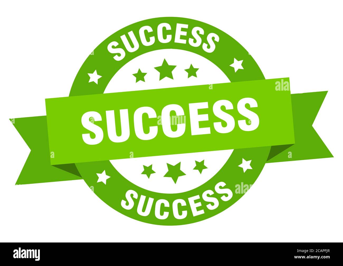 success round ribbon isolated label. success sign Stock Vector Image ...