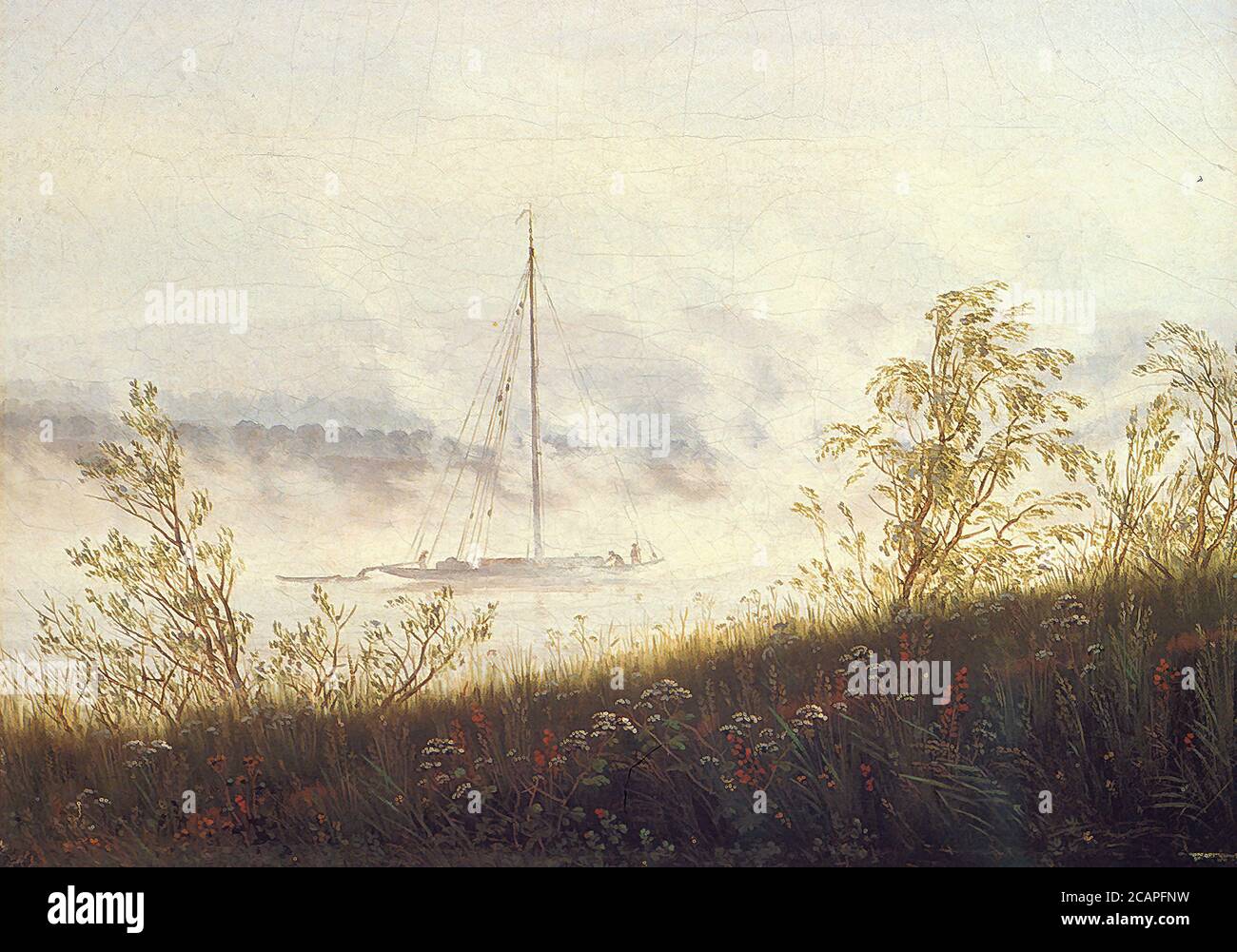 Friedrich Caspar David - FluÃŸufer IM Nebel (Elbschiff IM FrÃ¼hnebel ...