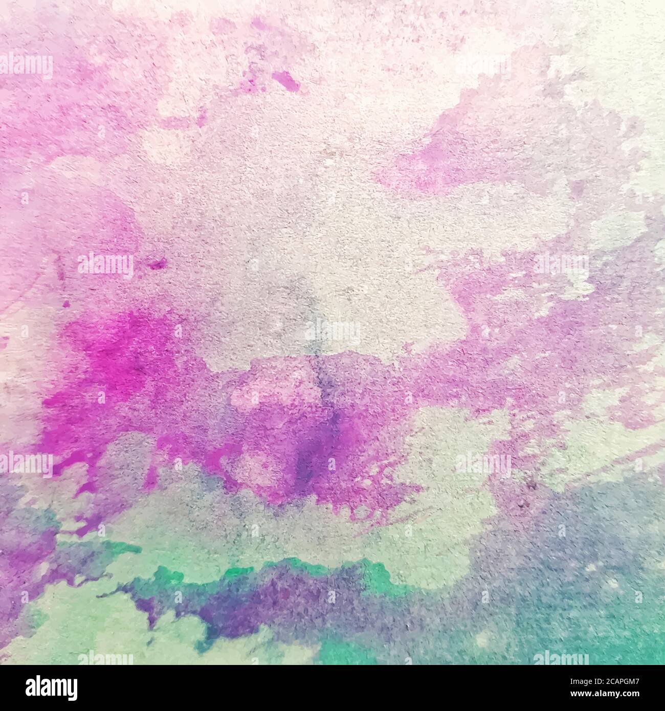 Lilac and green watercolor vector texture. Abstract hand painted ...