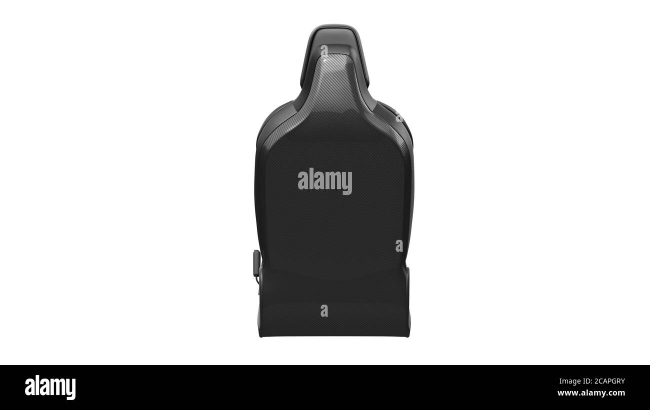 Seat car chair leather automobile, back view. 3D rendering Stock Photo ...