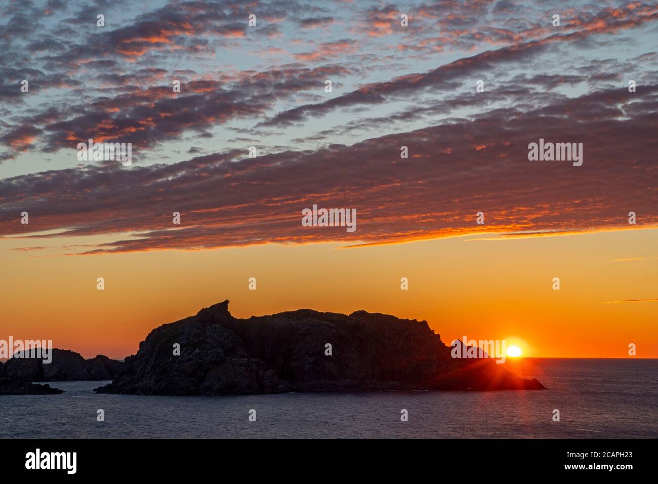 Sleepy Cove at sunset, Crow Head, Newfoundland and Labrador NL, Canada ...