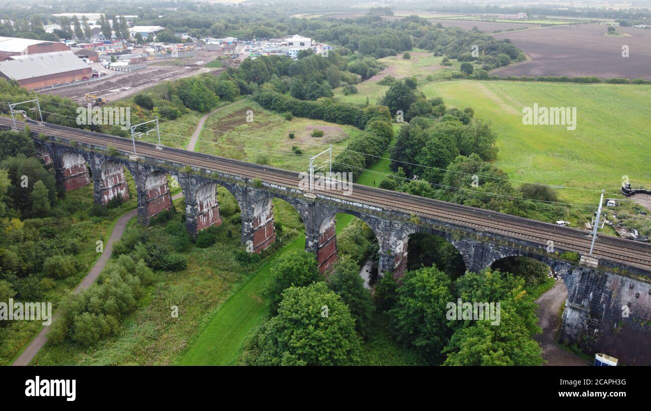 Nine arches viaduct Stock Photo - Alamy