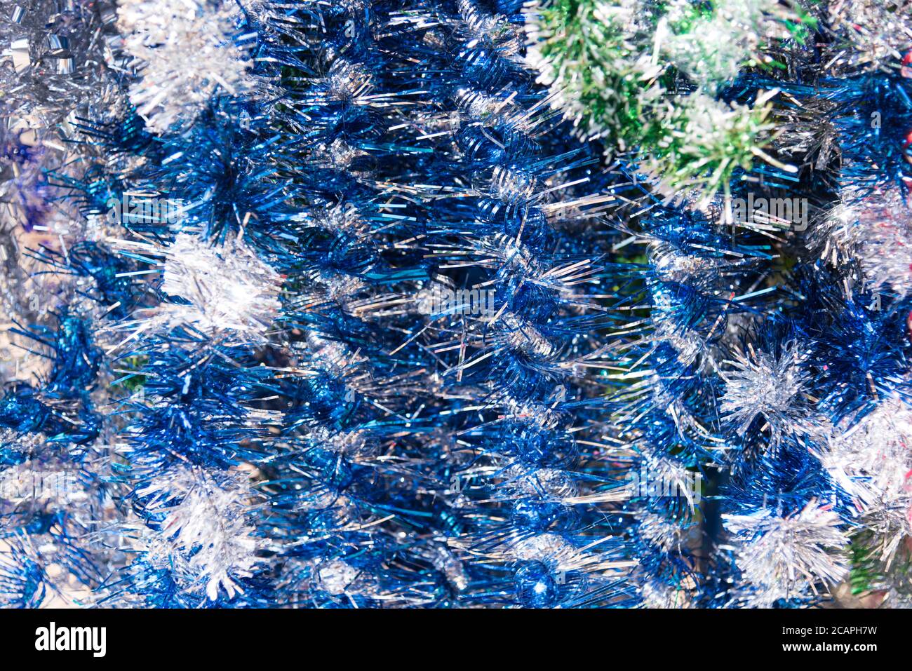 Colorful sukkah decorations. Sukkot four species festival. Shimmering ...