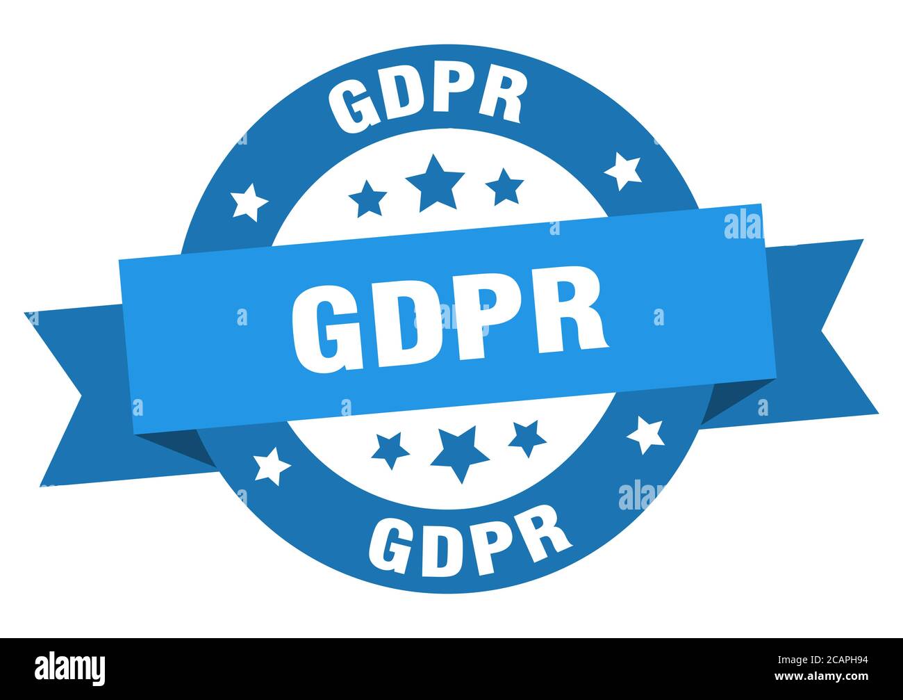 gdpr round ribbon isolated label. gdpr sign Stock Vector Image & Art ...