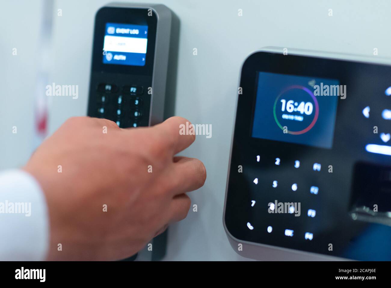 Fingerprint scan provides security access with biometrics ...