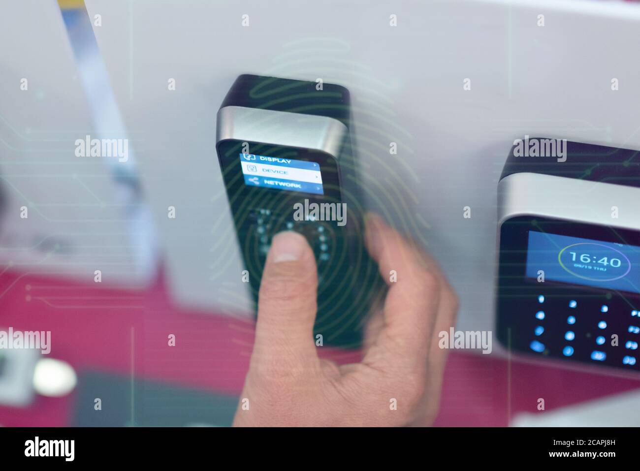 Fingerprint scan provides security access with biometrics ...
