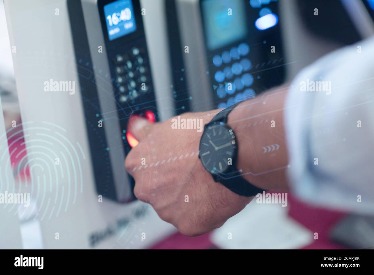 Fingerprint scan provides security access with biometrics ...