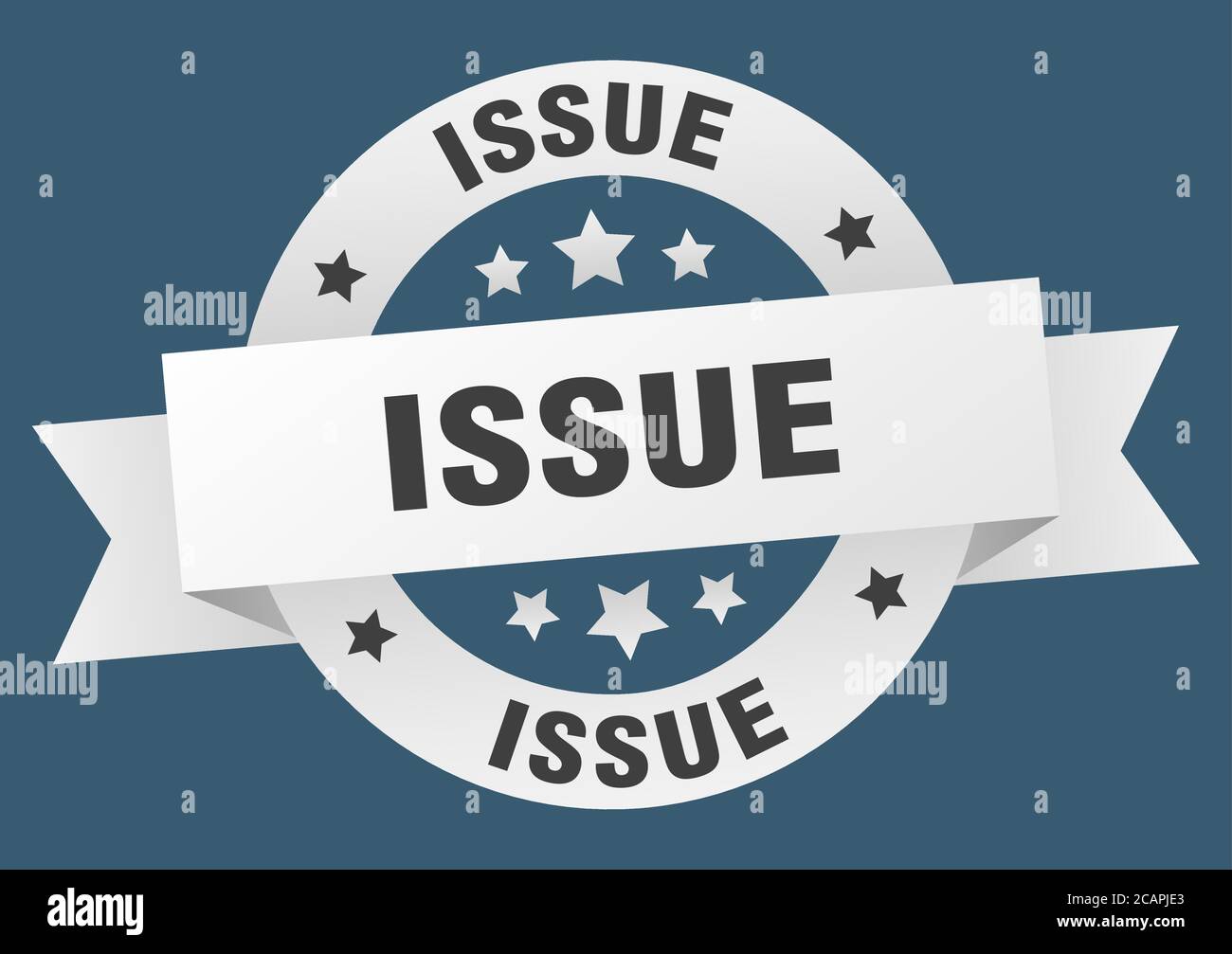 issue round ribbon isolated label. issue sign Stock Vector Image & Art ...