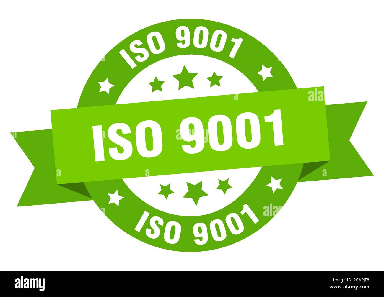 iso 9001 round ribbon isolated label. iso 9001 sign Stock Vector Image ...