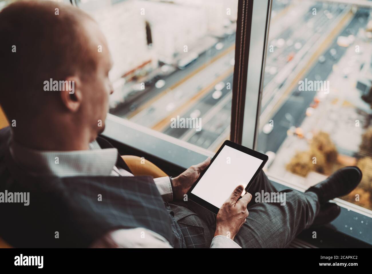 Observing a man sitting hi-res stock photography and images - Alamy