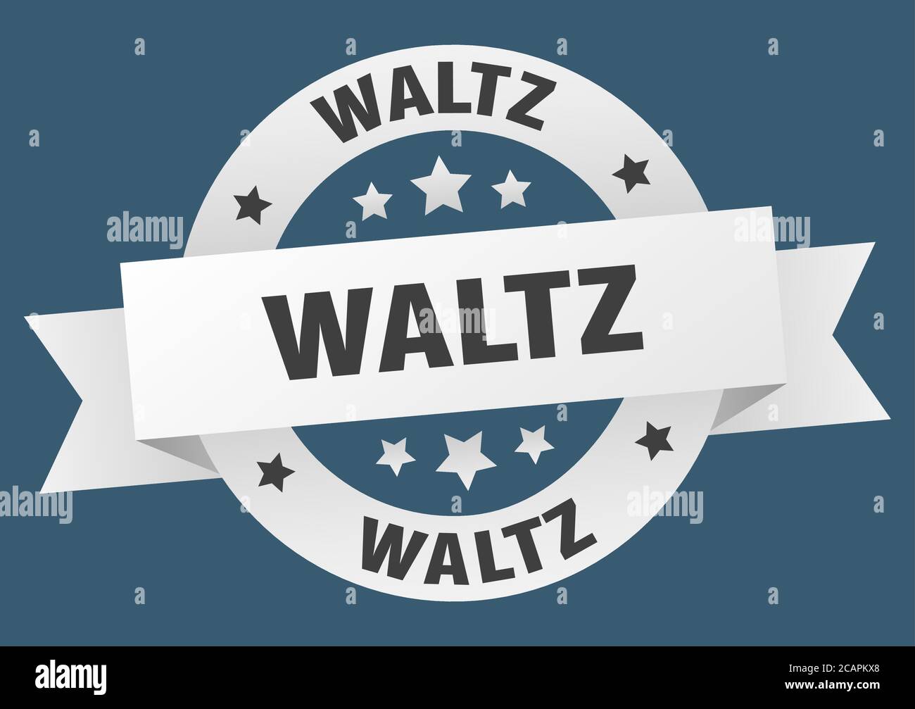 waltz round ribbon isolated label. waltz sign Stock Vector Image & Art ...