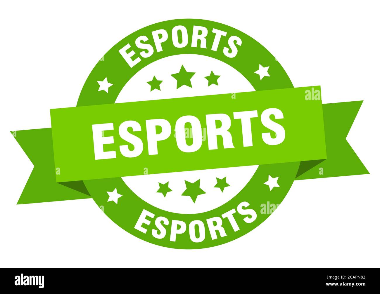 esports round ribbon isolated label. esports sign Stock Vector Image ...